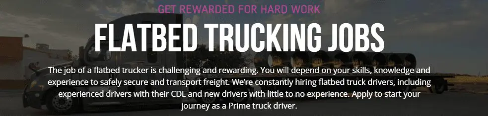 Welcome to Flatbed - Prime, Inc.